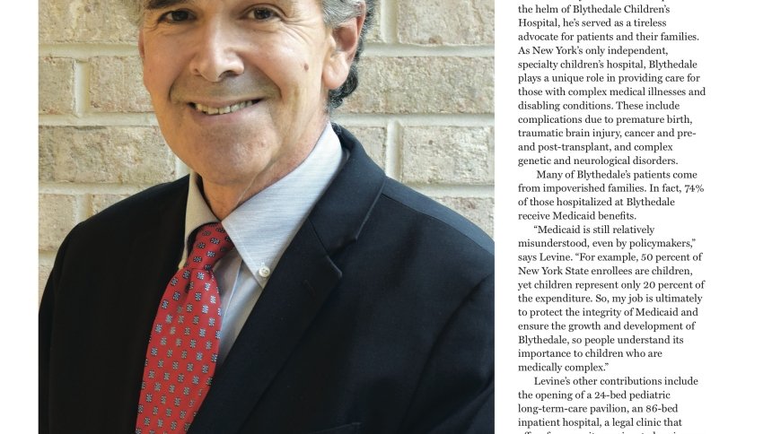 Blythedale President & CEO Larry Levine Named Westchester Magazine 2020 ...